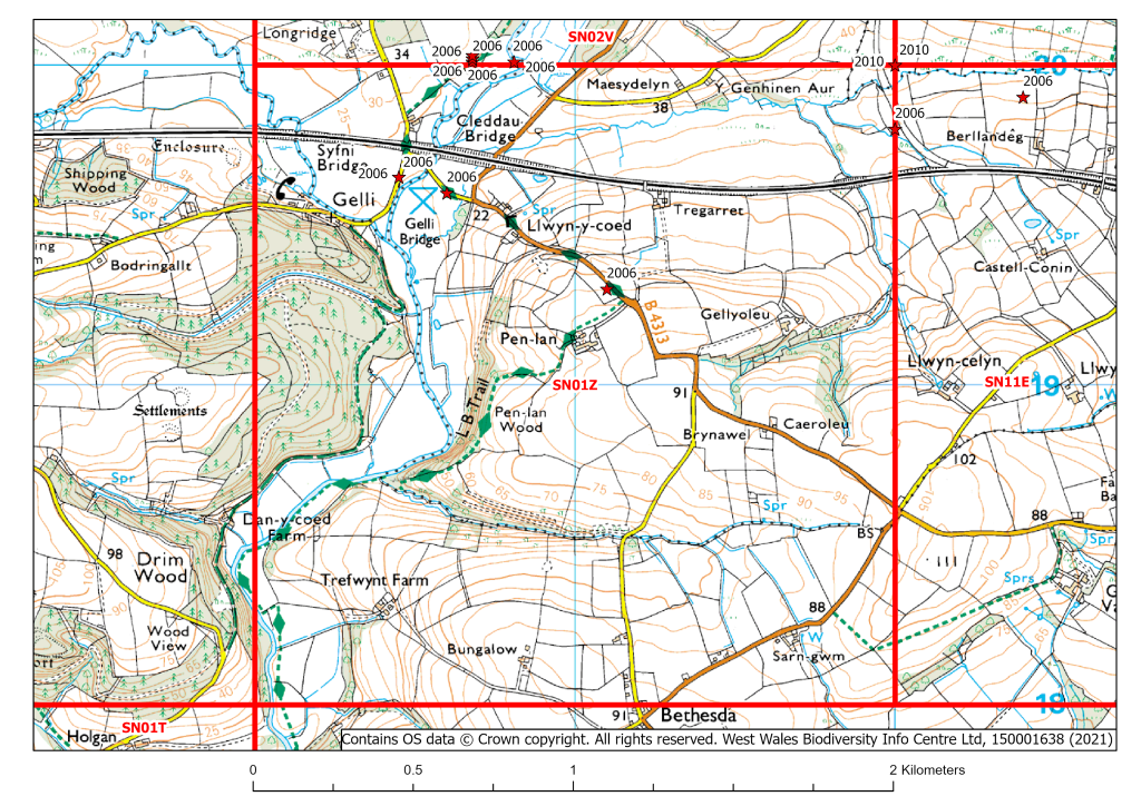 Pembrokeshire Tetrad Maps - West Wales Biodiversity Information Centre