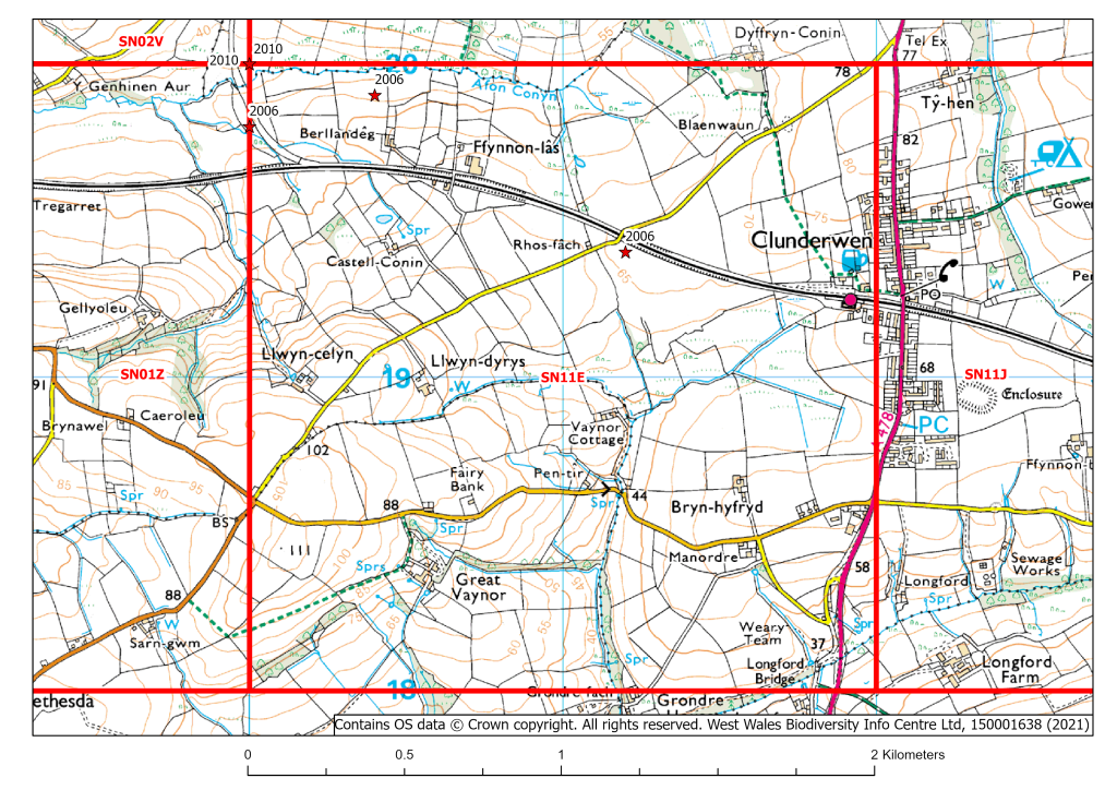 Pembrokeshire Tetrad Maps - West Wales Biodiversity Information Centre