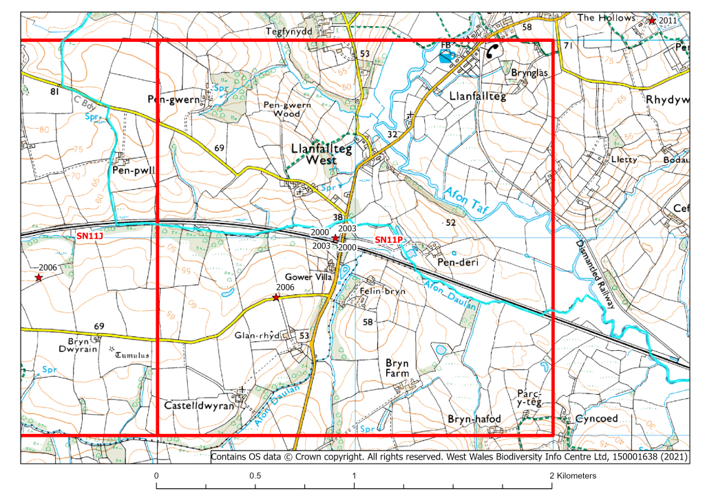 Pembrokeshire Tetrad Maps - West Wales Biodiversity Information Centre