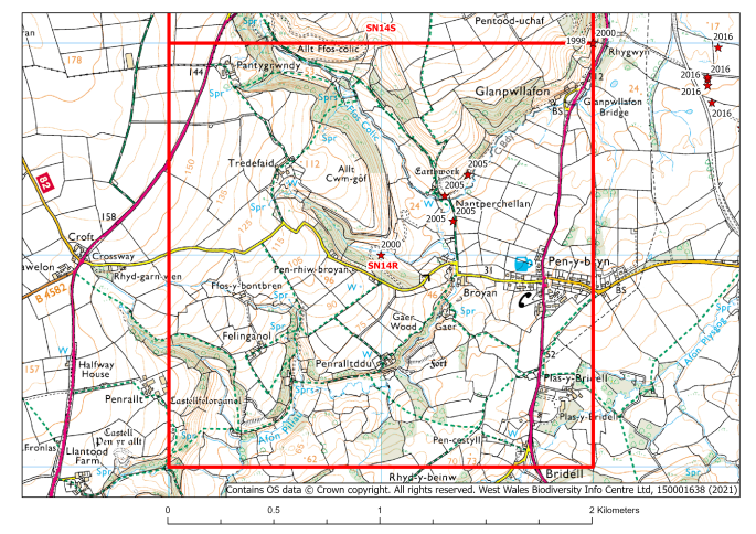 Pembrokeshire Tetrad Maps - West Wales Biodiversity Information Centre