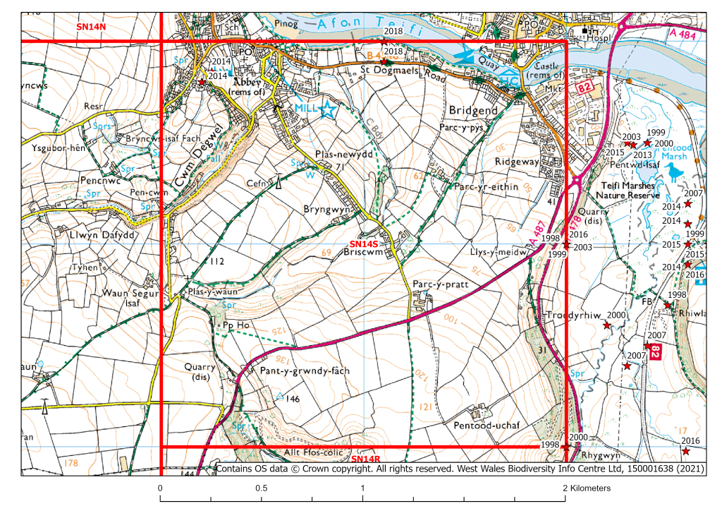 Pembrokeshire Tetrad Maps - West Wales Biodiversity Information Centre